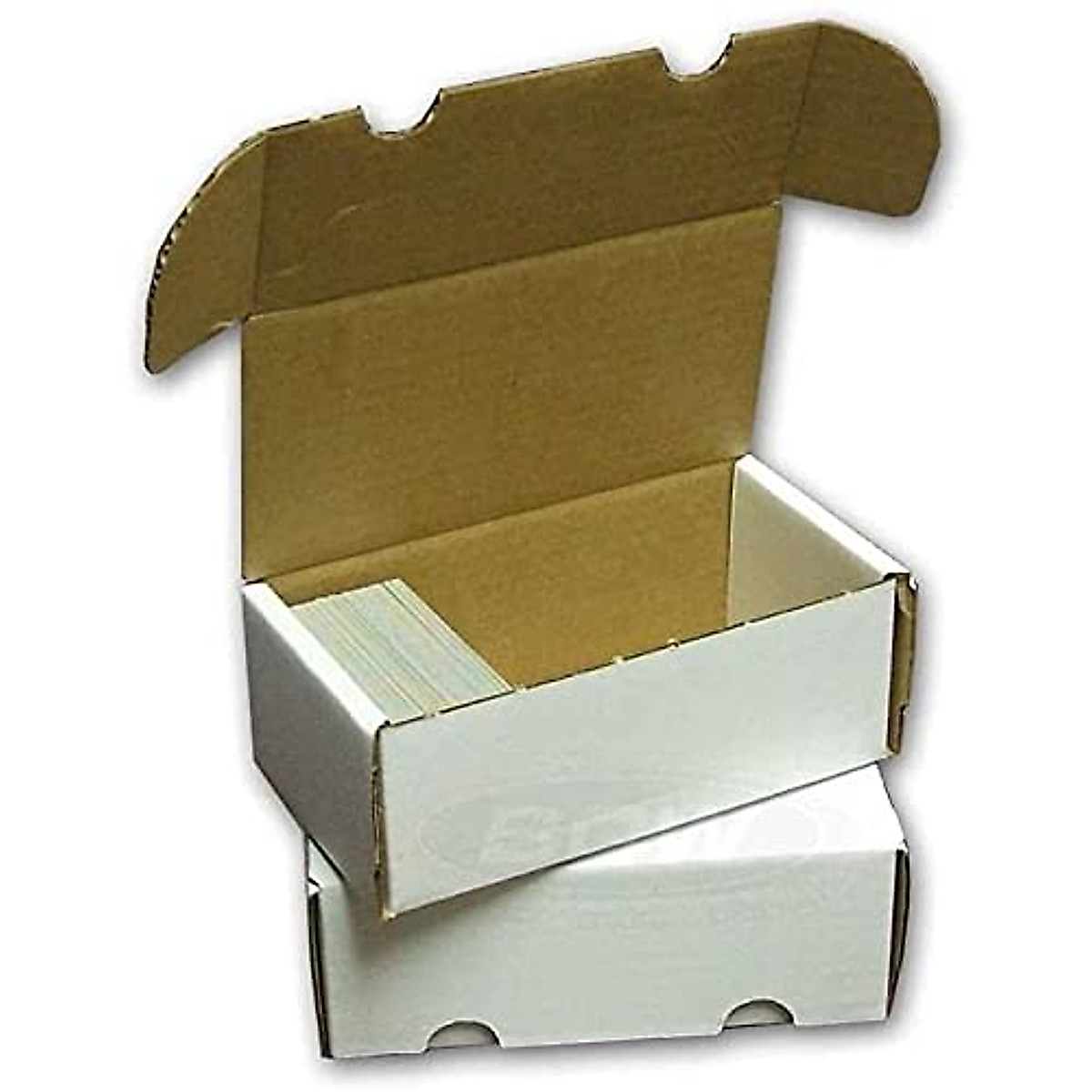 BCW 400 Count Trading Card Storage Box | Cardboard Organizer for Baseball, Basketball, Football Cards, MTG, Pokemon | Card Game Storage & Protection | Card Storage Box | Assembly Required