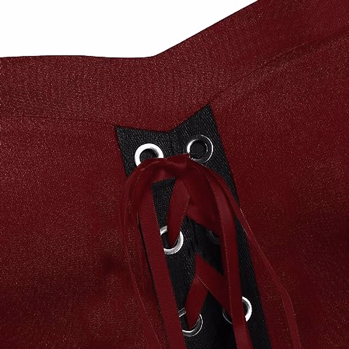 Halloween Costumes Party Dress Ruffle Sleeves Steampunk Costume Women Gothic Dresses for Women Renaissance Shoes Women Halloween Costume Fairy Dress for Women Ren Faire Costume（3-Wine,X-Large）