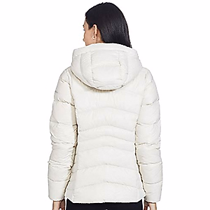 Columbia Women's Autumn Park Down Hooded Jacket, Chalk, Large