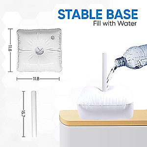 SQUEKI Balloon Arch Kit, 9FT Height & 10FT Width Adjustable Balloon Arch Stand: Balloon Arch Frame with Base - for Birthday, Wedding, Baby Shower, Graduation Party Supplies Decorations