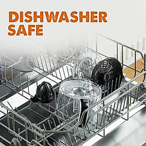 Elite Gourmet ETS623 BPA-Free Electric Citrus Juicer, Compact, Large Volume, Pulp Control, Oranges, Lemons, Limes, Grapefruits with Easy Pour Spout, 24oz, Black/Stainless Steel