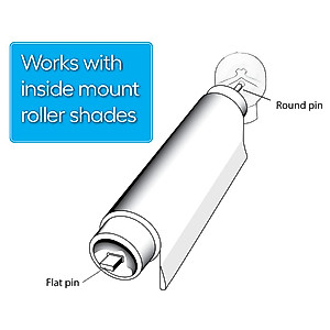 Redi Shade No Tools Simple Slide Inside Mount Roller Shade Bracket, White, 2 Pack