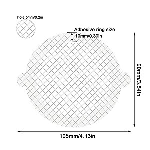 25 Pack Disposable Shower Drain Hair Catcher Floor Sink Strainer Filter Mesh Stickers Shower Drain Dog Hair Catcher Cover for Kitchen Bathroom