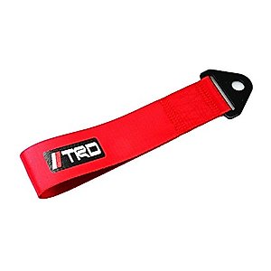 JDM TRD Red Racing Drift Rally Car Tow Towing Strap Belt Hook Universal x1