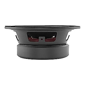 DS18 PRO-GM6.4B Loudspeaker - 6.5", Midrange, Red Aluminum Bullet, 480W Max, 4 Ohms,1.5" Kapton VC Premium Quality Audio Door Speakers for Car or Truck Stereo Sound System (1 Speaker)