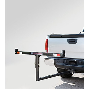Tricam SLE-1/SKLE-350 2 in 1 E-Z Hitch Mounted Load Extender, 350-Pound Capacity, Black Finish