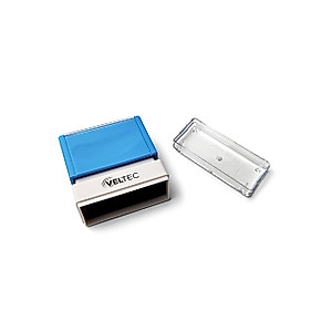 Veltec Premium Pre-Inked Message Stamp, Red Ink (Confidential)