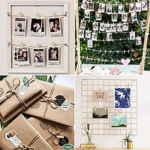 KIMOBER 1.77Inch Wide Wooden Clothespins,Sturdy Natural Wooden Craft Peg Pins Clips for Hanging Photos,Paper Crafts,100PCS