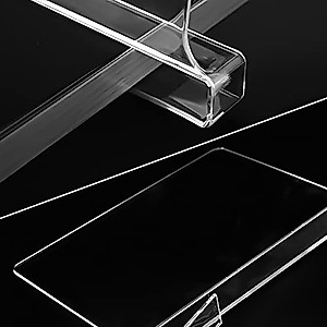 Hiziwimi 6PCS Clear Acrylic Shelf Dividers, Multifunctional Shelf Separators, Adjustable Clothes Organizer, Clear Organizer, Wooden Wardrobe, Kitchen and Office Shelf