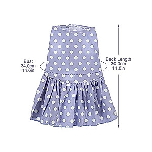 UKCOCO Dog Clothes Small Dog Skirt Puppy Clothes Summer Cat Kitten Outfit Pet Clothing Dress