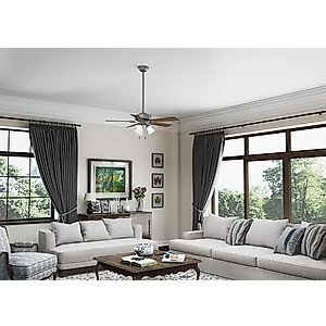 Hunter 50882 Swanson Ceiling Fan 44 inches Matte Silver