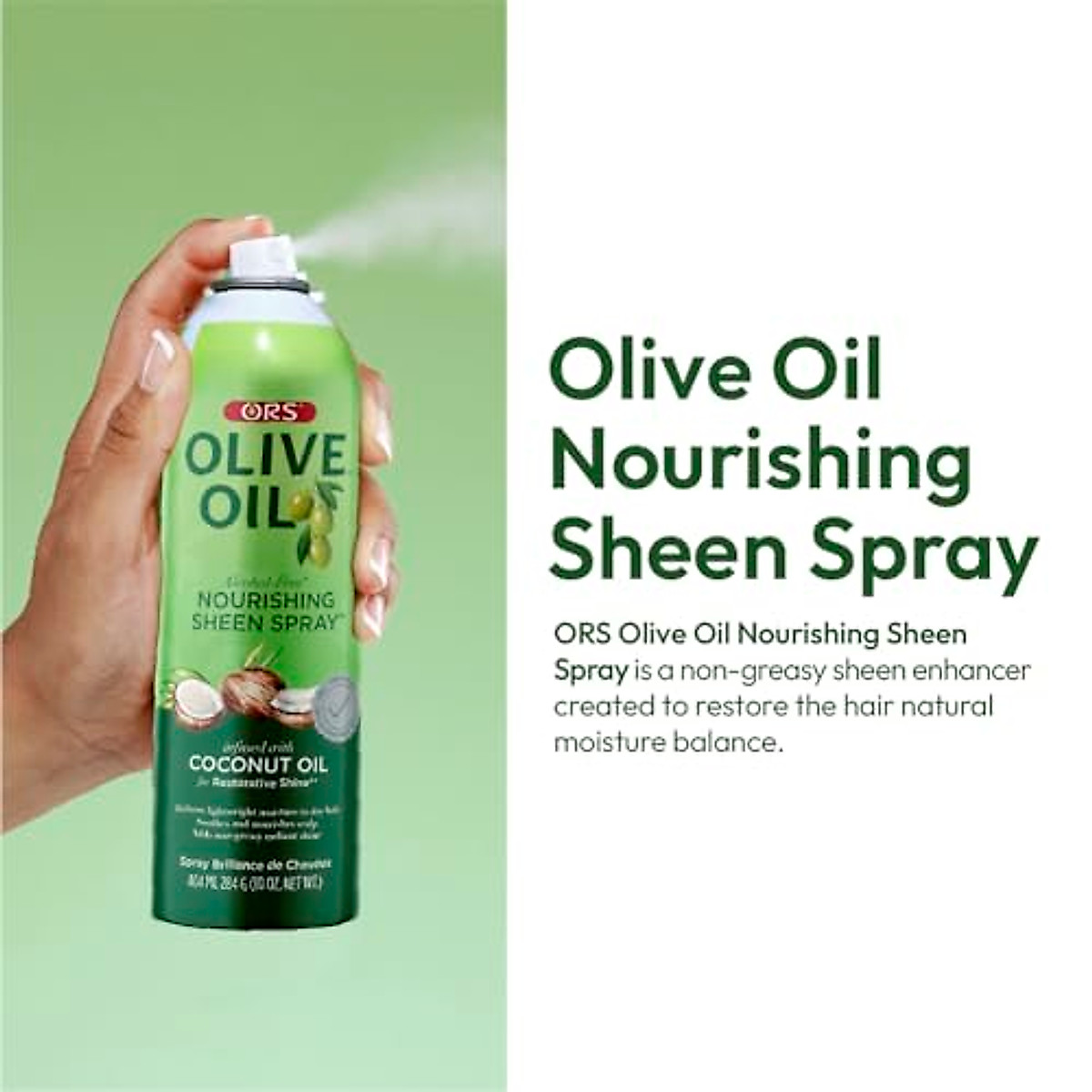 ORS Olive Oil Nourishing Sheen Spray infused with Coconut Oil 11.7 oz