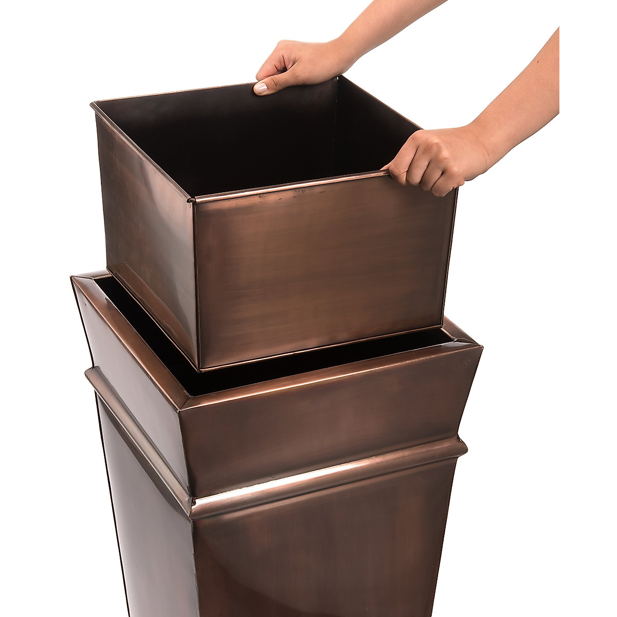 H Potter Tall Planter Large Copper Flower Pot Outdoor Indoor Patio