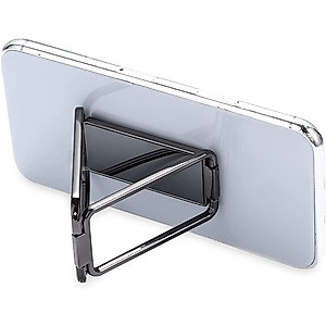 NLQHOPTS Foldable Phone Ring Stand Holder Finger Kickstand, Adjustable 360ºRotation Cell Phone Ring Grip for Office Desktop&Magnetic Car Mount ,Compatible with All Smartphones (Black)