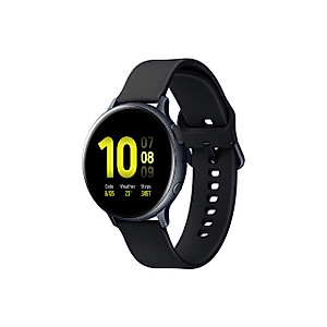 Samsung Galaxy Watch Active2 - IP68 Water Resistant, Aluminum Bezel, GPS, Heart Rate, Fitness Bluetooth Smartwatch - International Version (R830 - 40mm, Aqua Black) (Renewed)