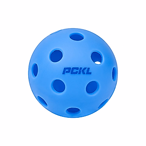 PCKL Optic Speed Pickleball Balls | Choose Indoor or Outdoor Pickleballs | USAPA Tournament Aproved | 4 Pack Crack-Resistant (Indoor Ice Blue)