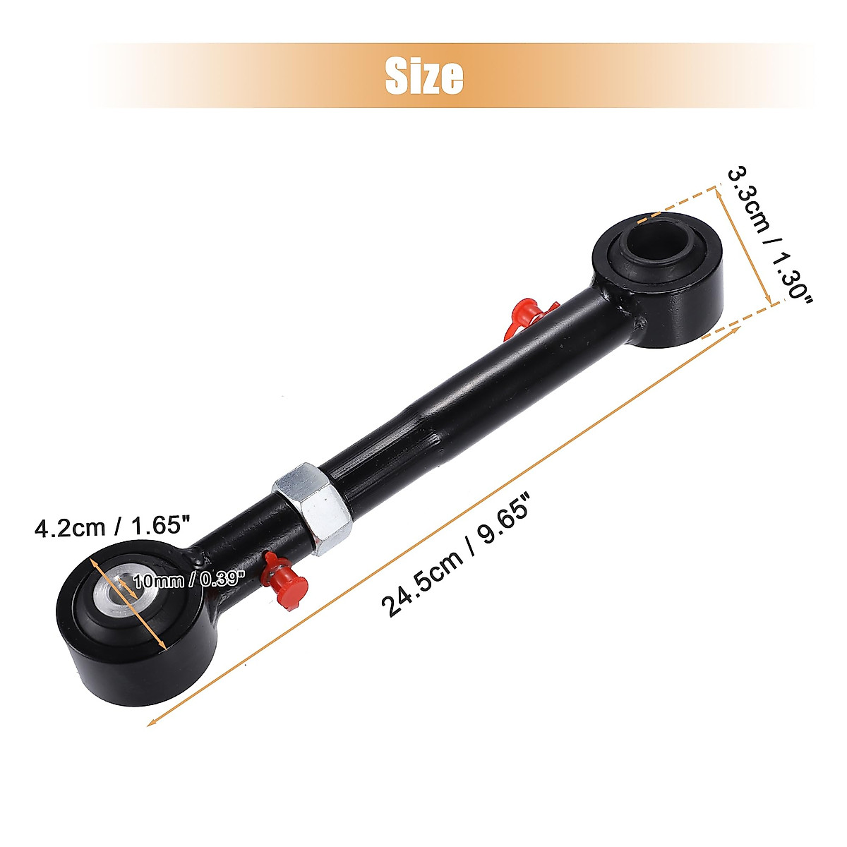 X AUTOHAUX 1 Set 2.5"-6" Adjustable Front Sway Bar Quick Disconnect End Links for Jeep Wrangler TJ 1997-2006 for Cherokee XJ 1984-2001 Replace 2030 Swaybar Quicker Disconnect System