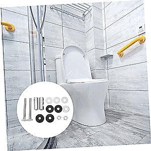 DOITOOL 2 Pcs Toilet Tank Bolts Toilet Screws Toilet Parts Toilet Bowl Seat Toilet Fixing Bolts Toilet Installed Screws Toilet Mount Screws Universal Toilet Screws Toilet Seat Hinge Screws