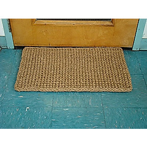 Kempf Rectangle Dragon Coco Coir Doormat, 22-inch by 36-inch, Entrance Mat, Indoor Outdoor, Natural Fiber Mat, Large Size