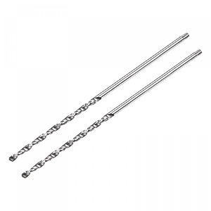 uxcell Solid Carbide Drill Bits, 1mm C2/K20 Tungsten Carbide Jobber Drill Bits Straight Shank Drilling Tool for Stainless Steel Aluminum Iron Metal Plastic 2pcs