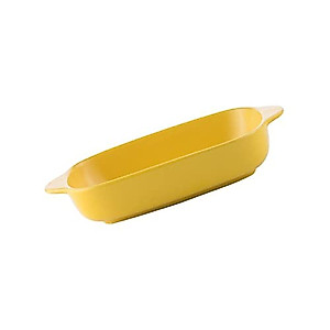 Luxshiny Nonstick Bakeware Ceramic Griddle Ceramic Loaf Pan Ceramic Bakeware Brownie Pan Baking Loaf Pan Spaghetti Deep Baking Dish Oven Kitchen Supplies Bread Baking Tray Cake Baking Tray
