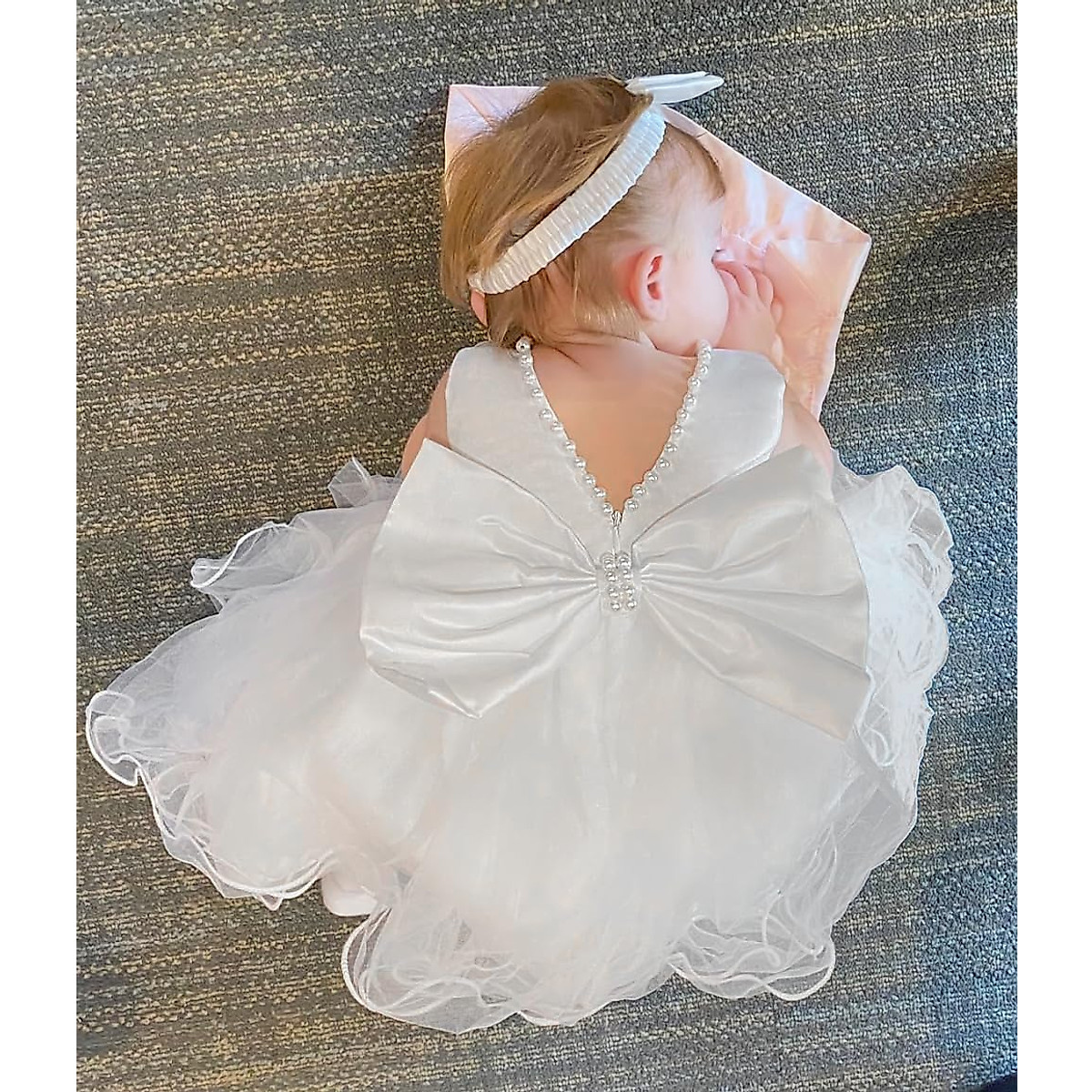 LZH Baby Girl Dresses, Flower Girl Toddler Dress Baby Flower Girl Dress,Baptism Dresses for Baby Girls Birthday Dress