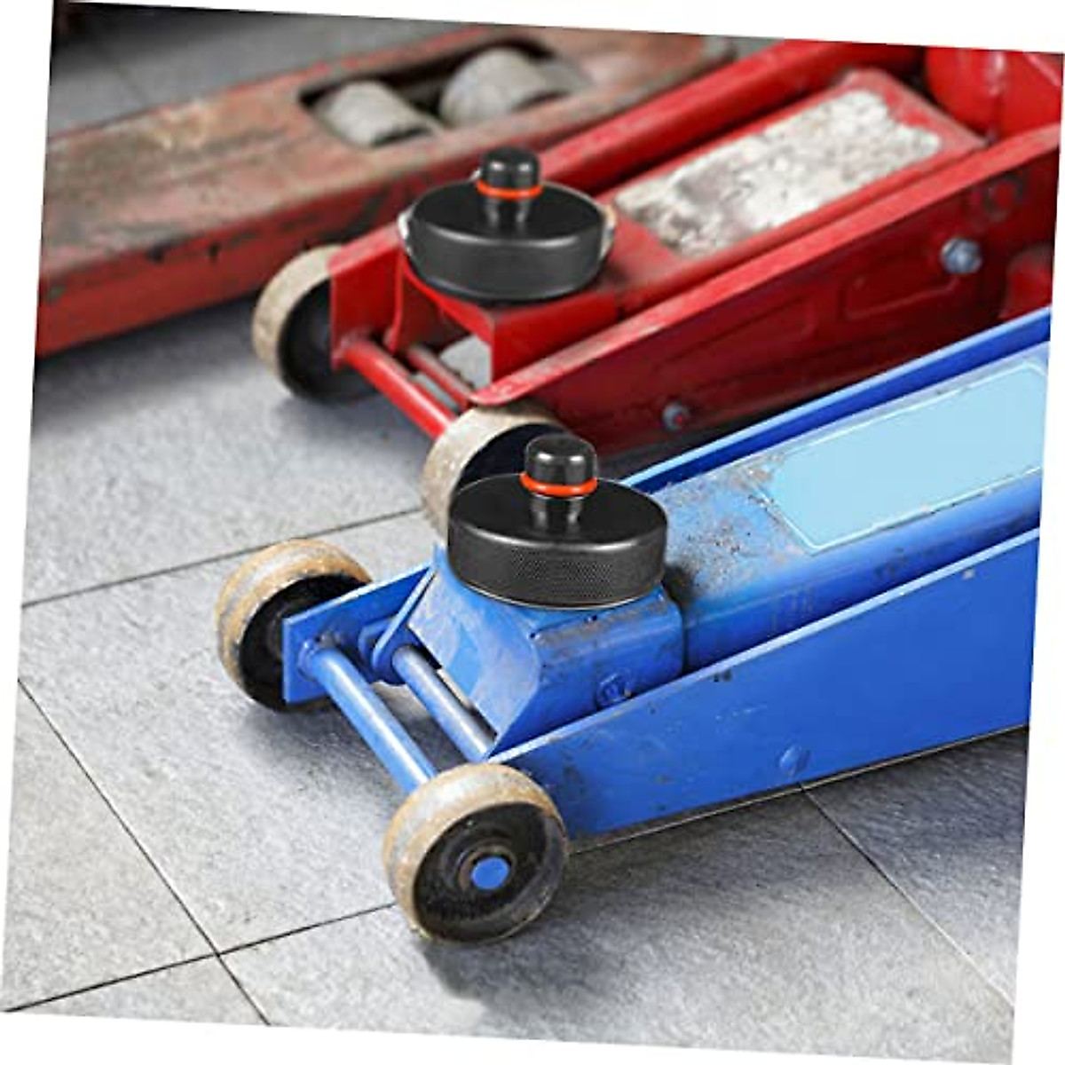 VICASKY 2pcs Rubber Mat Frame Holder Stand Tool Stand Jack Stand Rubber Pad Car Accesories Frame Rail Protector Car Repair Accessories Jack Accessories Auto Jack Pad Protection Stabilizer