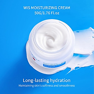 WIS Moisturizing 4-Piece Skin Care Set with Facial Cleanser, Toner, Lotion, Cream for Daily Cleansing Refreshing Skin Beauty Gift for Ladies Anti Aging Skin Care Kit for Women & Men Shipping from USA