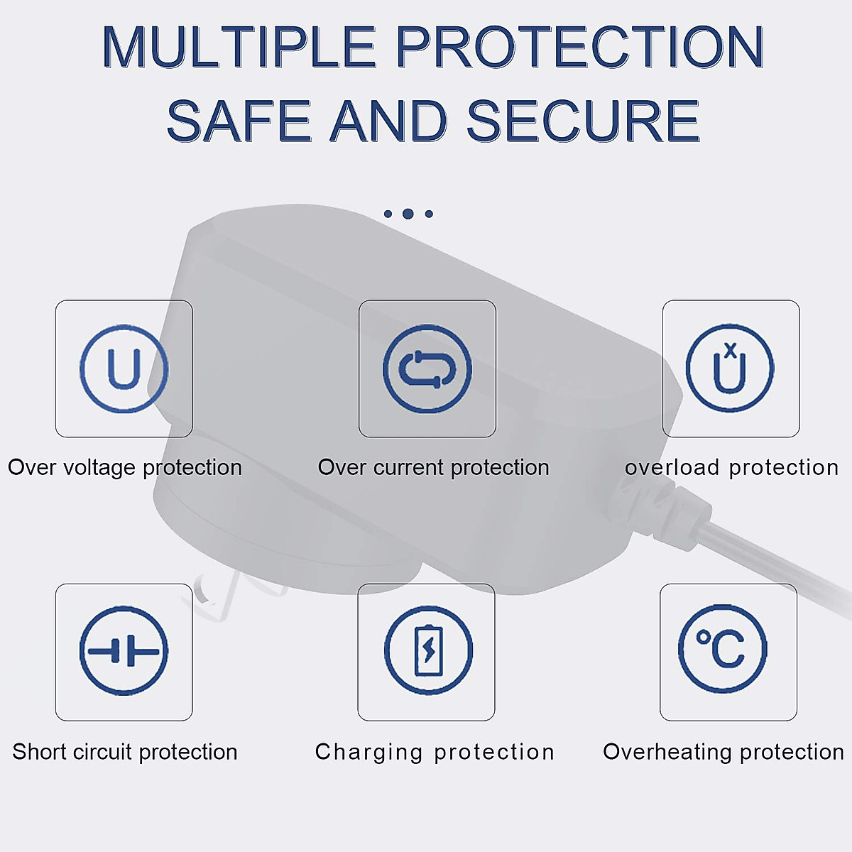 F1TP 15W Replacement Power Cord for Echo Dot 3rd Generation, Echo Dot 3rd 4th Gen with Clock, Echo Show 5, Echo Dot with Clock, Echo Spot, Echo TV Cube 6.6Ft Power Cord