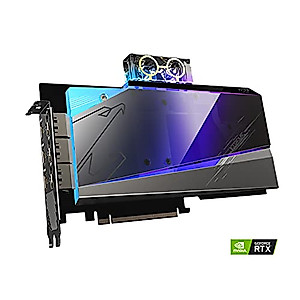 GIGABYTE AORUS GeForce RTX 3080 Xtreme WATERFORCE WB 10G (REV 2.0) Graphics Card, Water Block Cooling System, LHR, 10GB 320-bit GDDR6X, GV-N3080AORUSX WB-10GD REV2.0 Video Card
