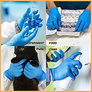 Wostar Nitrile Disposable Gloves Large Powder Free 4mil 100 Pcs Latex Free Dark Blue Exam Disposable Gloves