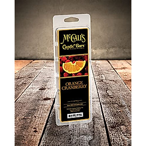 McCalls Candles Bars | Orange Cranberry| Highly Scented & Long Lasting | Premium Wax & Fragrance | Made in The USA | 5.5 oz