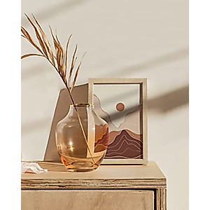 HAUS AND HUES 4x6 Picture Frame Wood - Set of 1 Natural Wood Frame 4x6, Beige Photo Frame 4x6 for Walls, 4x6 Wood Picture Frame, 4 by 6 Picture Frame, 4x6 Frames for Pictures (Beige Oak Frame)