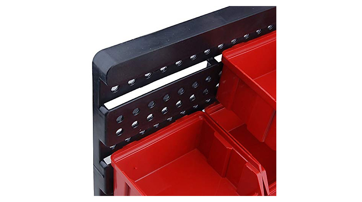 STEEL CORE 30 Bin Wall Mount Parts Rack - Organize Easily