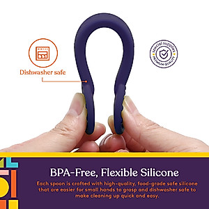 Special Supplies Duo Spoon Oral Motor Therapy Tools, 3 Pack, Textured Stimulation and Sensory Input Treatment for Babies, Toddlers or Kids, BPA Free Silicone with Flexible, Easy Handle