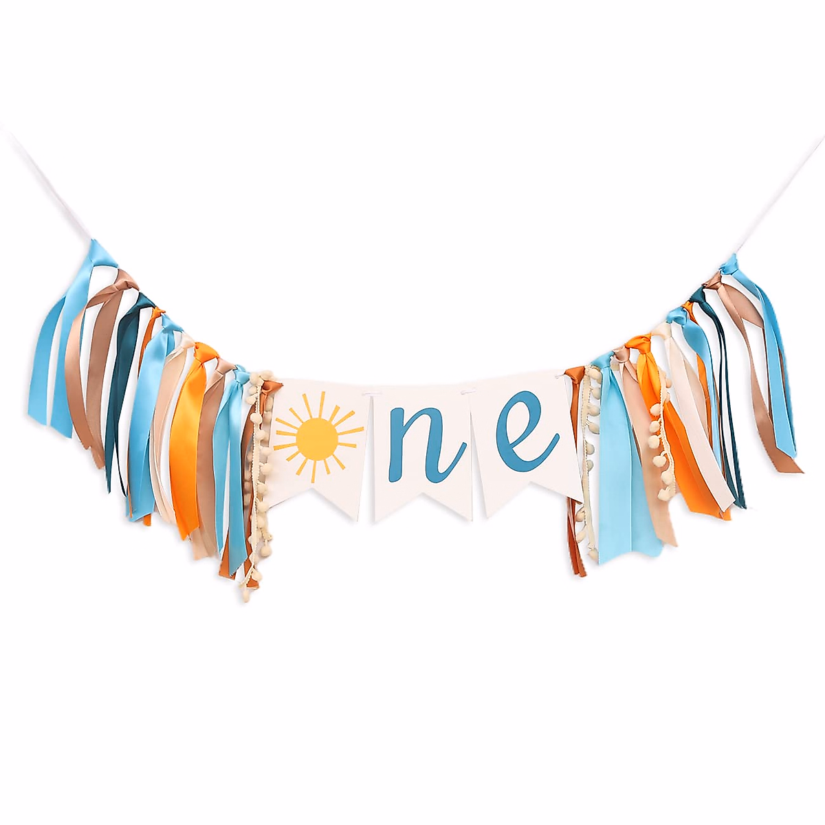 You Are My Sunshine High Chair Banner - Sun Themed First Birthday Party Decorations For Boy, Boho Sun 1st Birthday Party Favor, Modern Sun One Garland For High Chair, Baby Boy Shower Supplies
