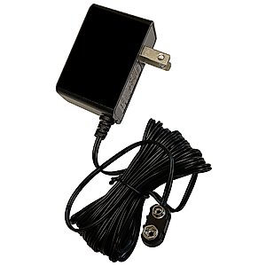 American Marine Inc. Pinpoint 9-Volt Battery Universal AC Adapter Kit 120VAC, 12 Foot Cable