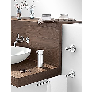 Zack 40063 Scala Wall Mounted Double Towel Hook, 2.36 by 2.76 by 2.36-Inch