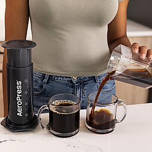 Aeropress XL Coffee Press – 3 in 1 brew method combines French Press, Pourover, Espresso. Full bodied, smooth coffee without grit or bitterness. Small portable coffee maker for camping & travel
