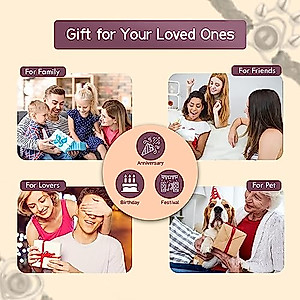 SpecialOnly Custom Bracelet with Picture Inside, 3 Styles Photo Bracelet Customized Picture, Adjustable Rope Projection Bracelet, Memorial Gift for Women/Men/Family/Couple/Friend/Pet