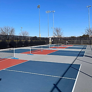 PICKLETECH Portable Pickleball Net Outdoor 22FT Regulation Size Set 3.0 Reinforced Version (Blue)