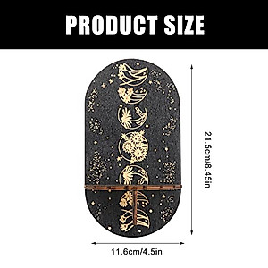 ABOOFAN 2pcs Crystals Wall Display Crystal Holder Wall Mount Display Shelf Bohemian Moon Phrase for Crystals Gems Divination Wiccan Altar Supplies