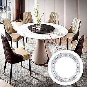 kemengsuer Lazy Susan 8 inch Aluminum Turntable Ball Bearing, Heavy Duty Silent Turner Bearing Turntable Bearing Swivel Turntable Bearing 8 inch