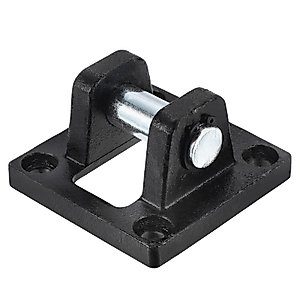PATIKIL 92x92x50mm Air Cylinder Pneumatic Rod Pivot Clevis Mounting Bracket Rear Mount Part, Black