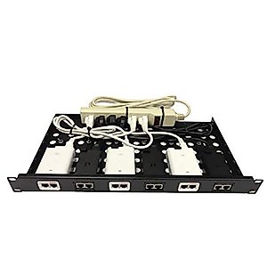 RACKIDEA | RI-UB6A | Rack Mount Kit for Ubiquiti PoE Adapter - no Include PoE adapters and Power Extension