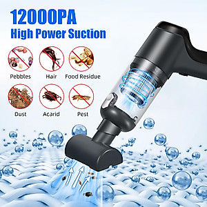 2024 Upgraded Bug Vacuum Catcher & Handheld Vacuum Cordless with 9000PA, High Power Bug Catcher Mini Portable Bug Trapper Use for Home Office Car RV Insect Traps Catcher and Release with Insect Cage