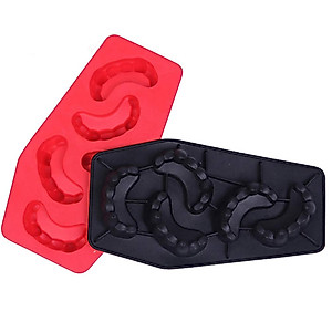 BESPORTBLE Halloween Vampire Teeth Ice Cube Mold Creative Halloween Theme Chocolate Ice Box Ice Cube Tray Mold Ice Maker DIY Kitchen Party Accessories