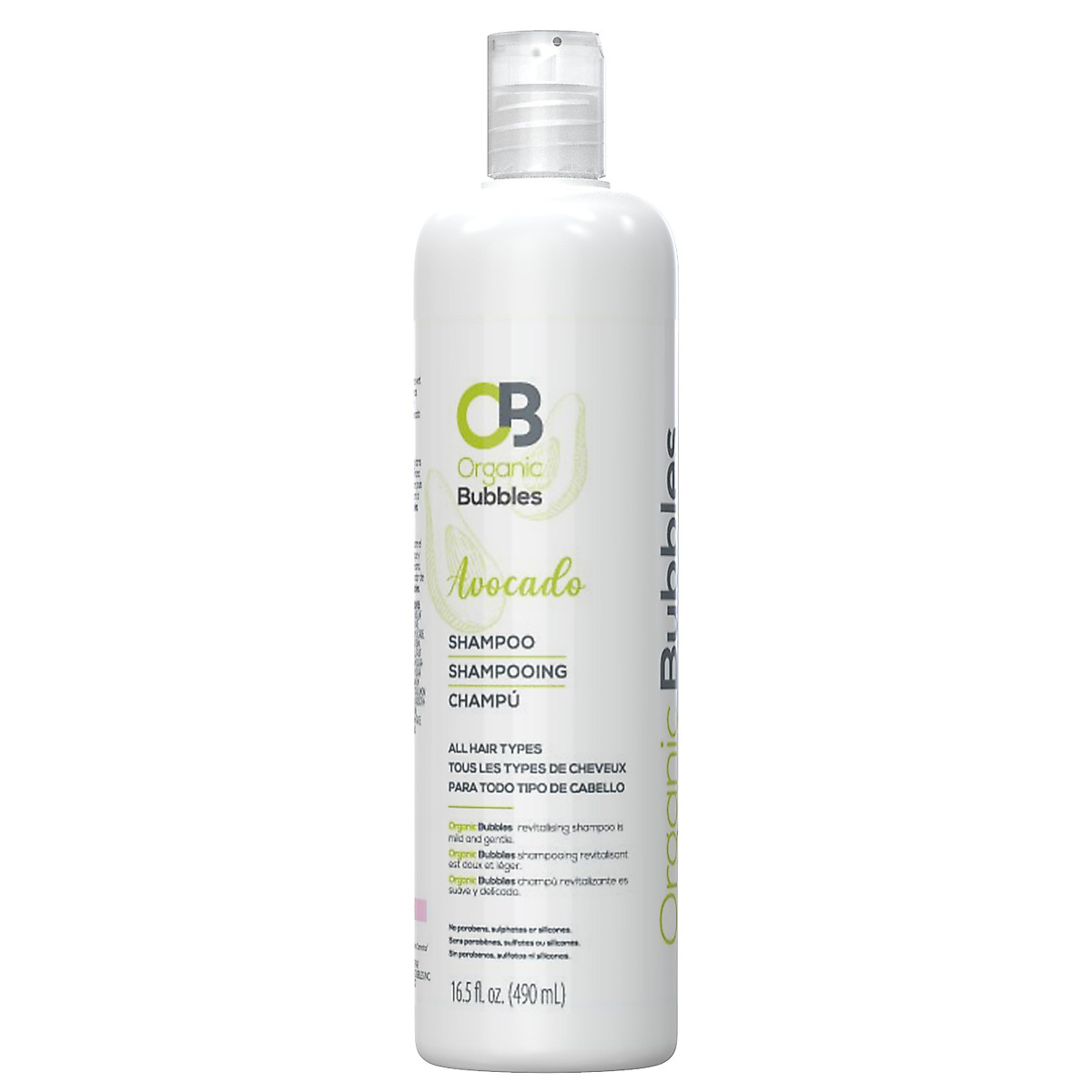 Organic Bubbles Avocado – Vegan and Made in Canada (Shampoo)