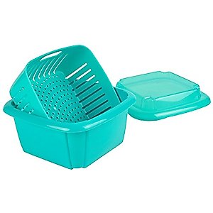 Hutzler 374TU Berry Containers, 2 pint, Turquoise