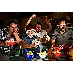 FJZZ 48 Pack Baseball Helmet Ice Cream Bowls with Spoons 8oz Mini Dessert Cups Sundae Bowls Parfait Cups Appetizer Cups, Reusable Serving Baseball Cup Bowls for Birthday Party